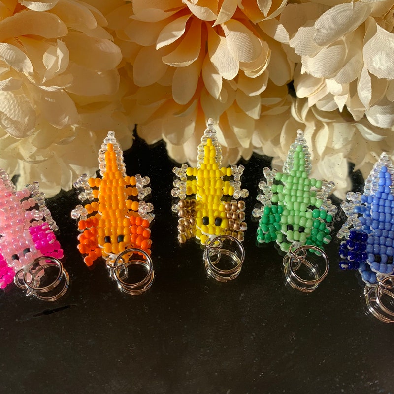 Beaded Animal Keychain - Etsy