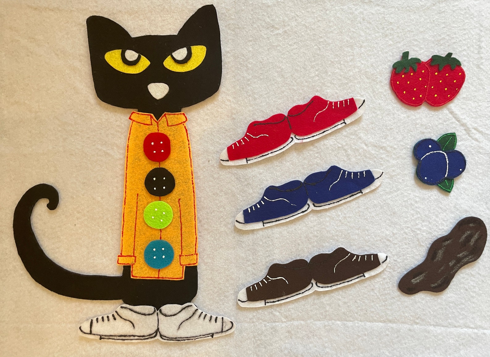 Felt Board Story Set for Kids I Love My White Shoes Story - Etsy Canada