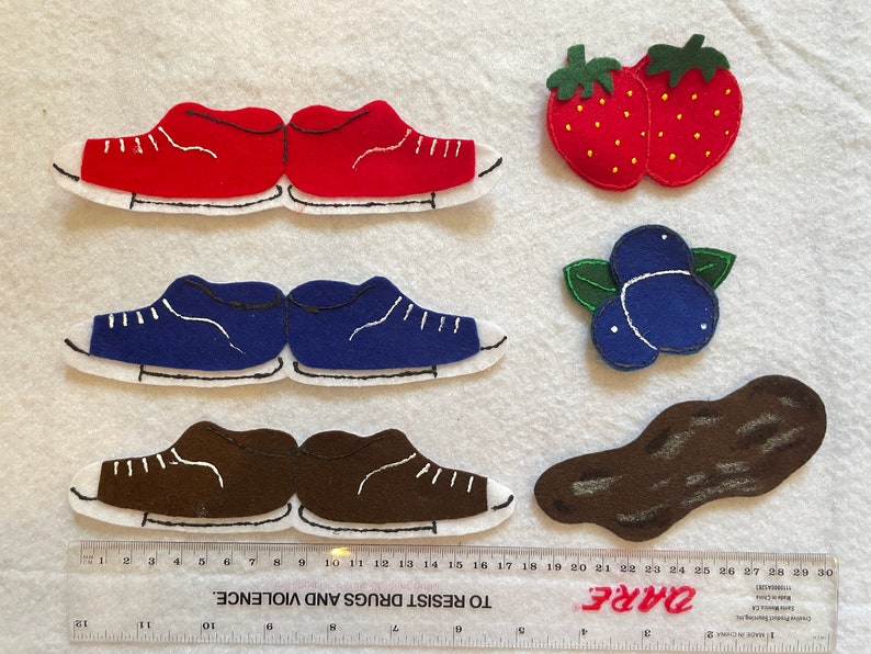 Felt Board Story Set for Kids I Love My White Shoes Story - Etsy Canada