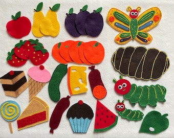 The Very Hungry Caterpillar Felt Board Story - Etsy