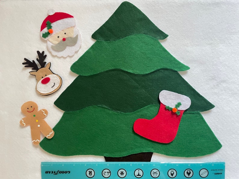 Christmas Felt Board Story, Toddler Toys, Flannel Board Pieces, ECE ...