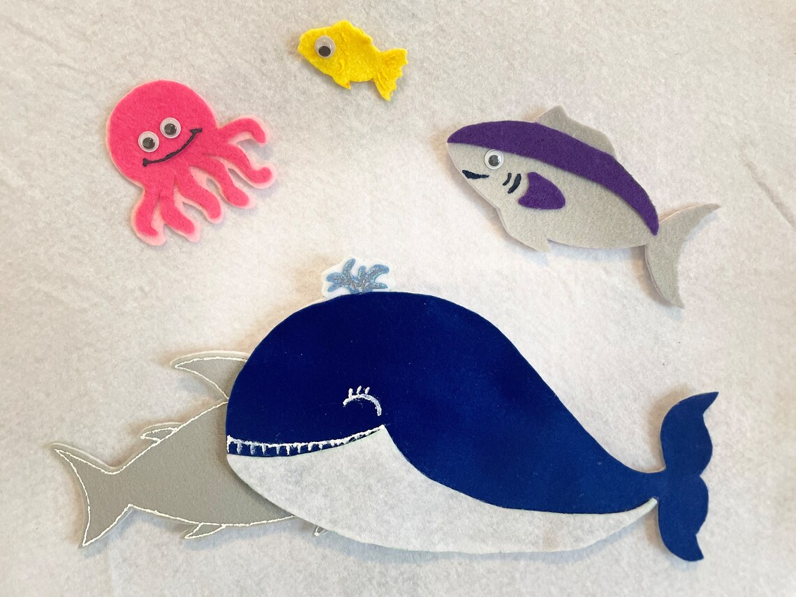 Slippery Fish Felt Board Story: Handmade Toddler Learning Toy - Etsy Canada