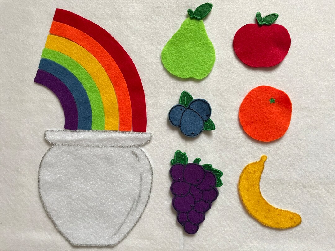 Felt Board Story Set for Rainbow Stew Story Gift for Children Home ...