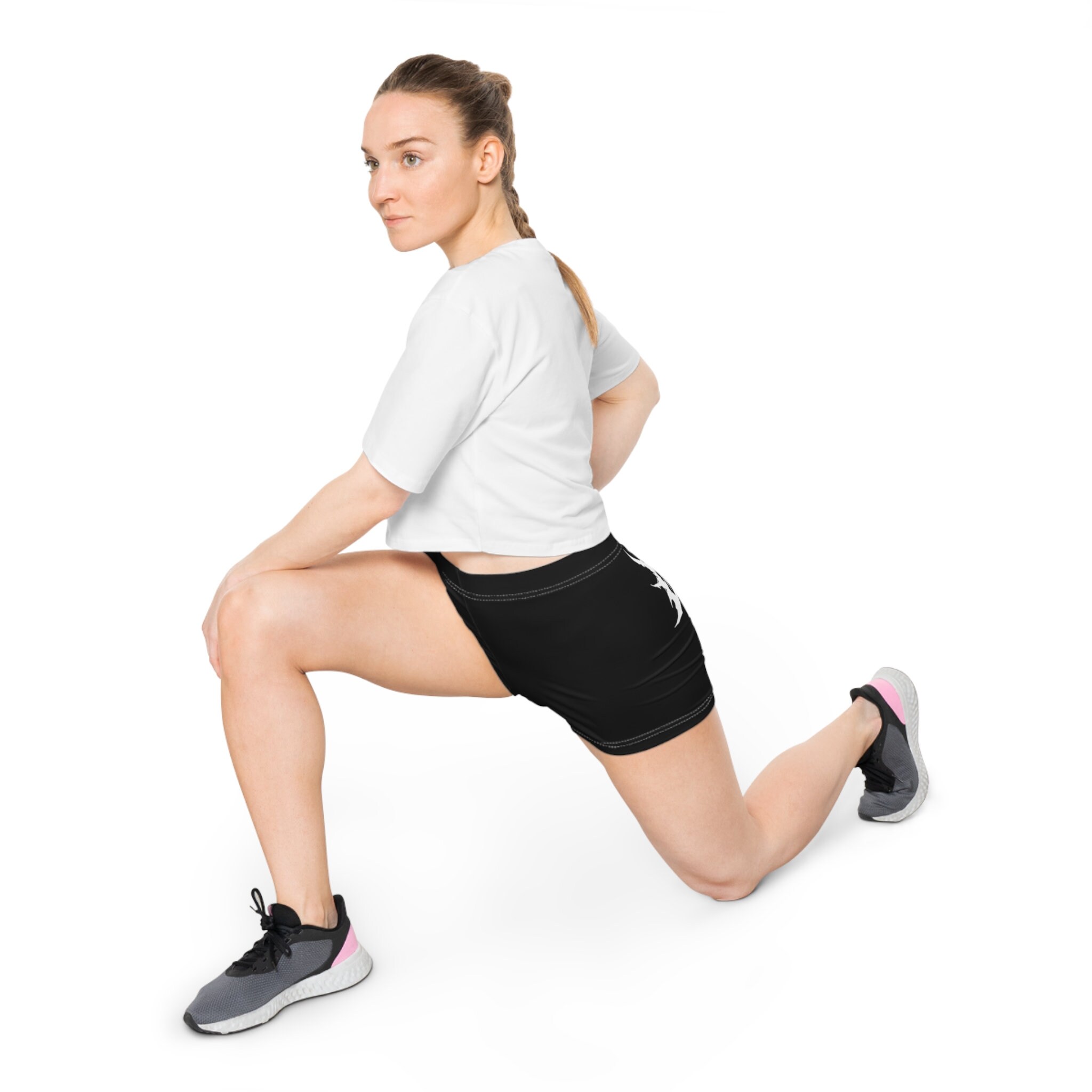 Goth Bish Deathcore Logo Booty Shorts Women's Shorts AOP - Etsy