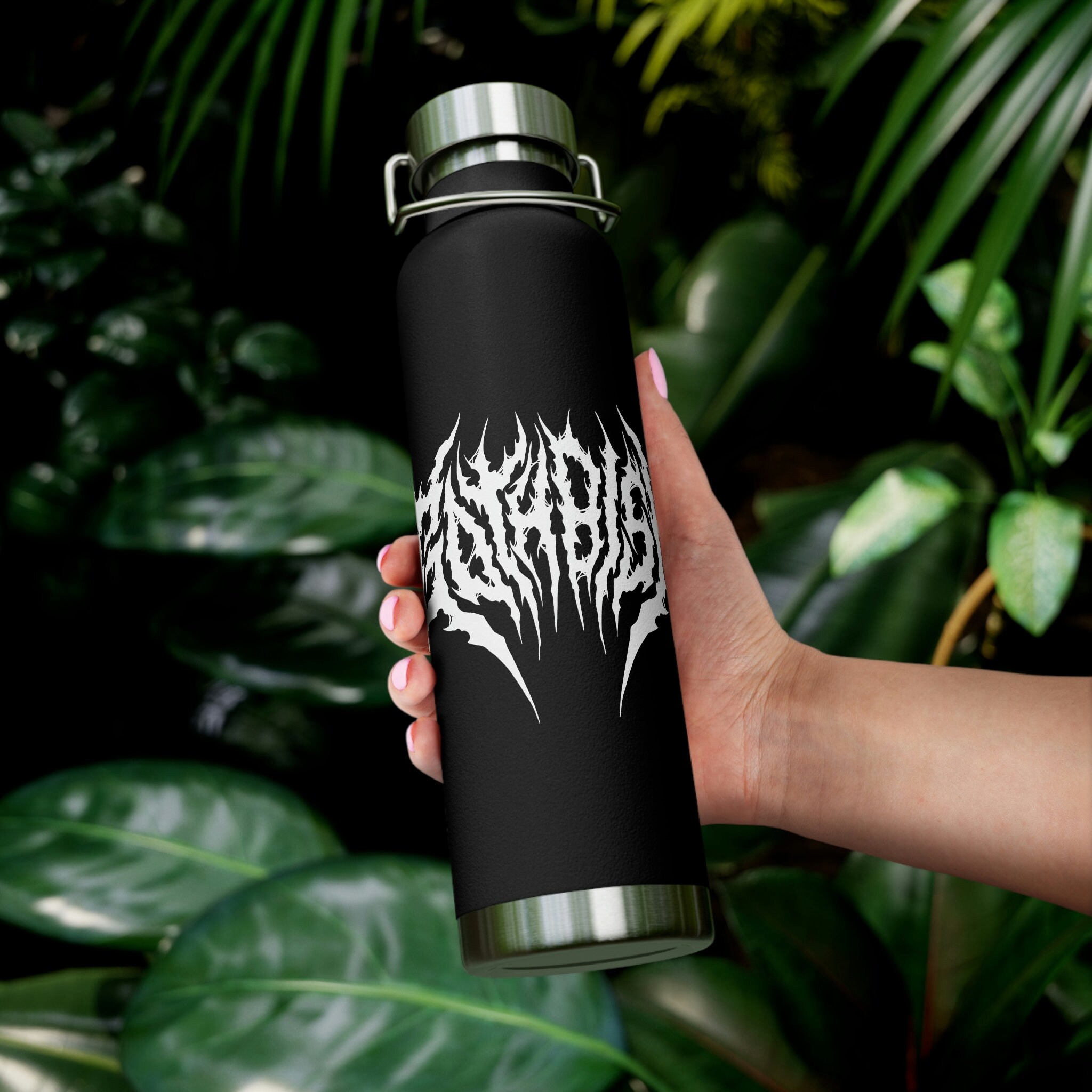 Goth Bish Deathcore Logo Metal Lifestyle Copper Vacuum Insulated Bottle ...