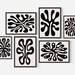 Matisse Style Abstract Blob Gallery Wall Art Set of 6, Printable Modern ...