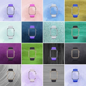 Smart Watch Wallpaper Mockup SUPER BUNDLE Watch Art Mockup Bundle ...