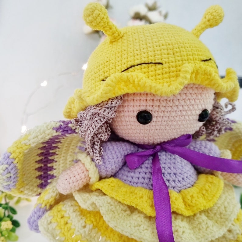 Butterfly Doll CROCHET PATTERN Insect Amigurumi Butterfly - Etsy