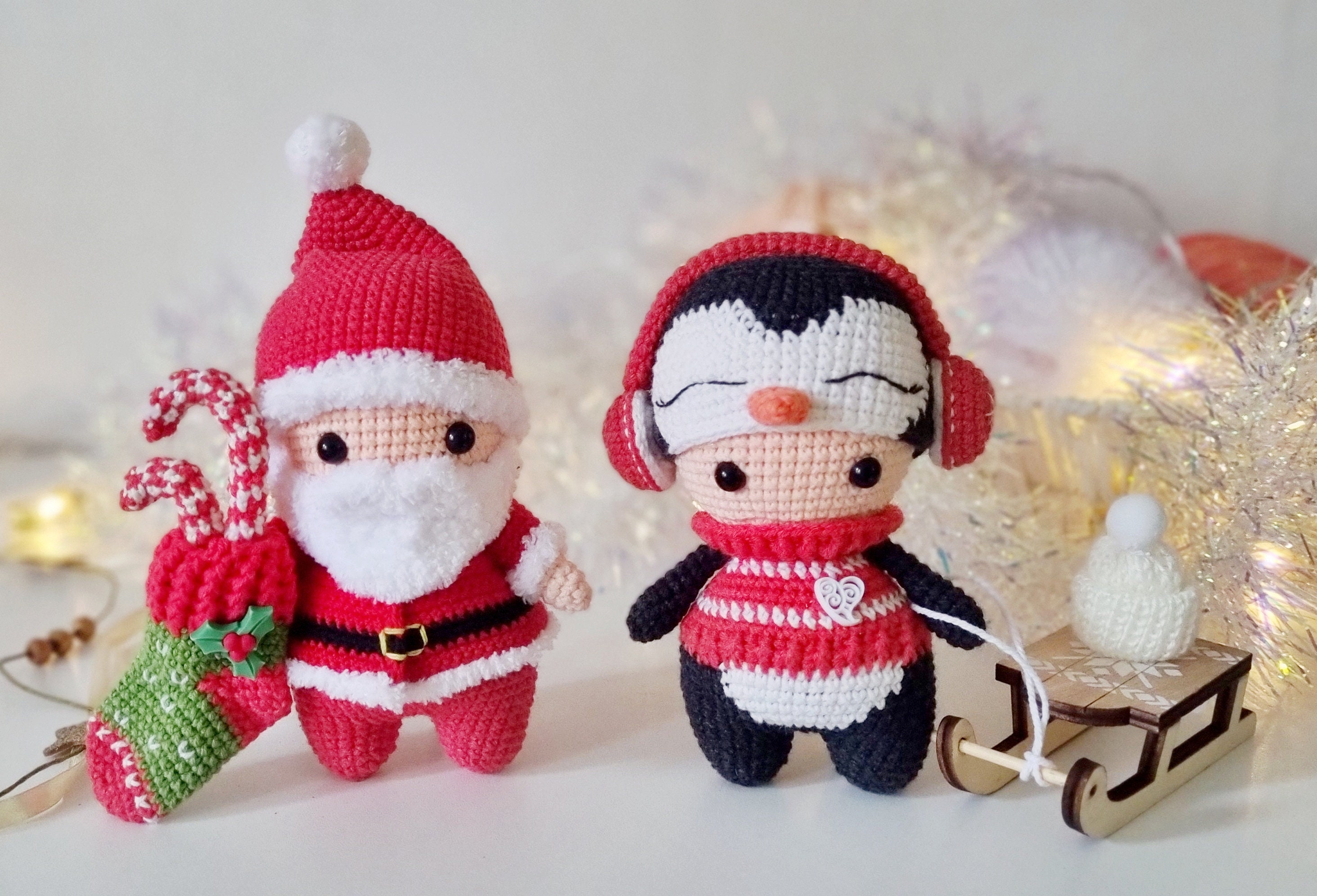 Christmas Crochet Patterns 3 in 1-santa Claus With Christmas - Etsy