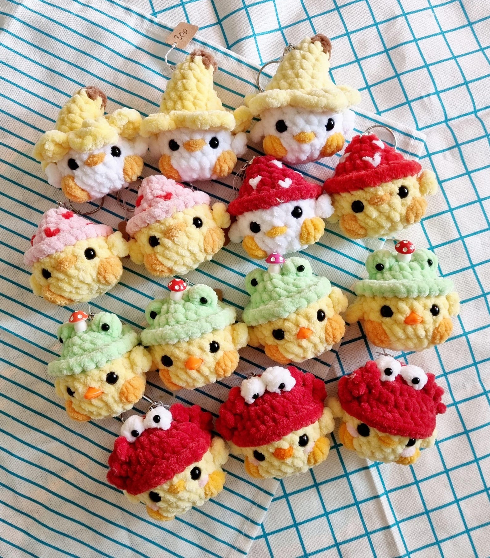 Crochet Duck Keychain Pattern: Amigurumi Duckling in Hats (PDF Pattern ...
