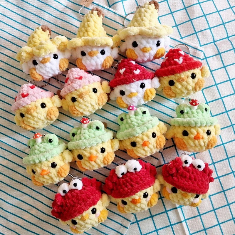 Chick Crochet With Hat - Etsy