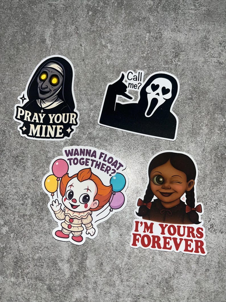 Fatal Attraction Horror Sticker Pack – Flirty Slasher Stickers | Sexy ...