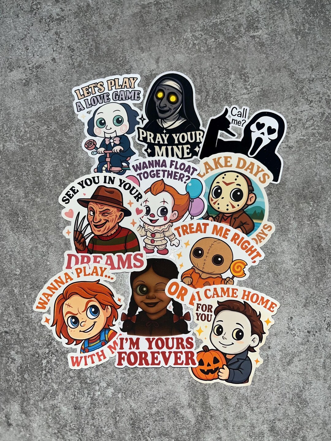 Fatal Attraction Horror Sticker Pack – Flirty Slasher Stickers | Sexy ...