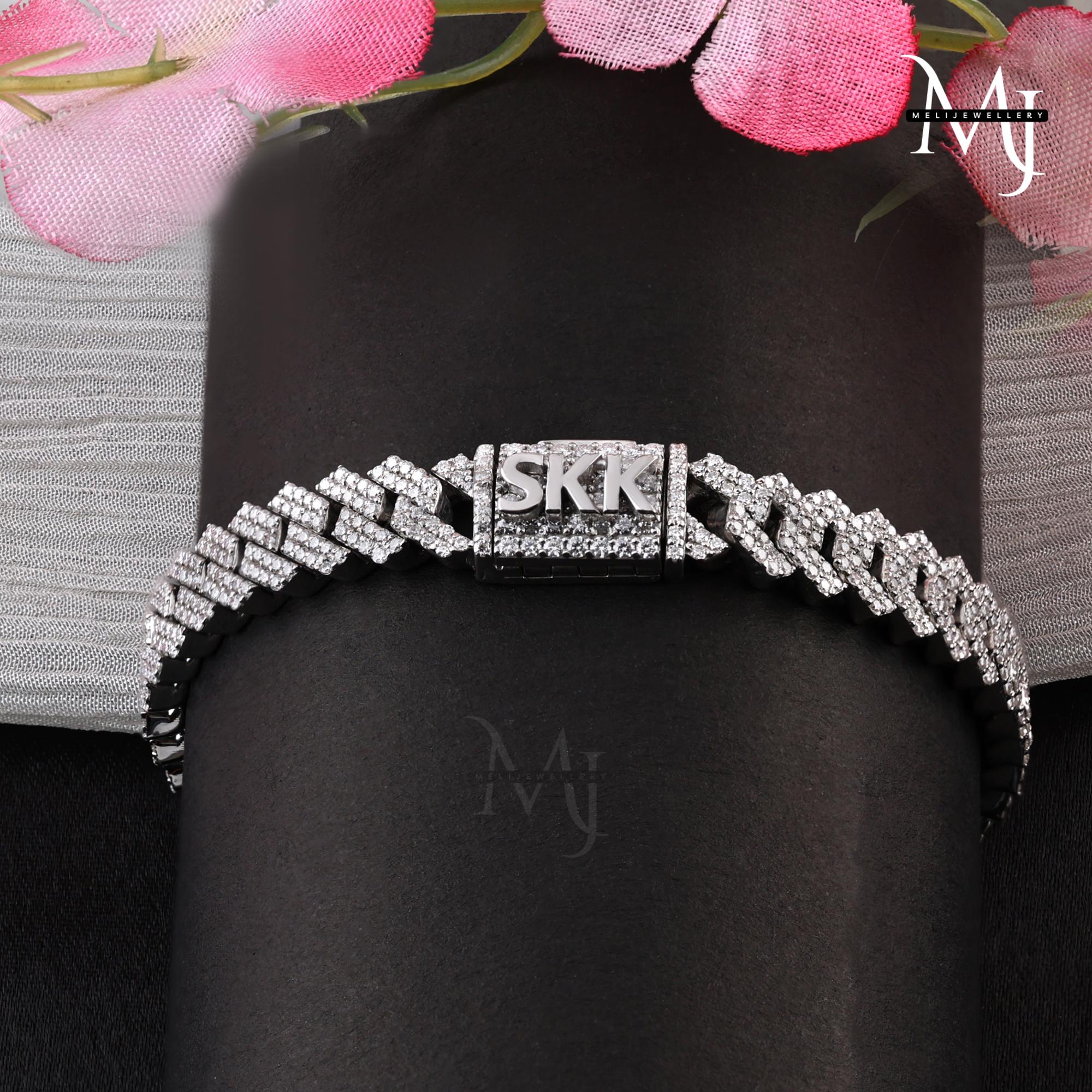 VVS1 Moissanite Miami Cuban Link Bracelet – Solid 925 Sterling Silver ...