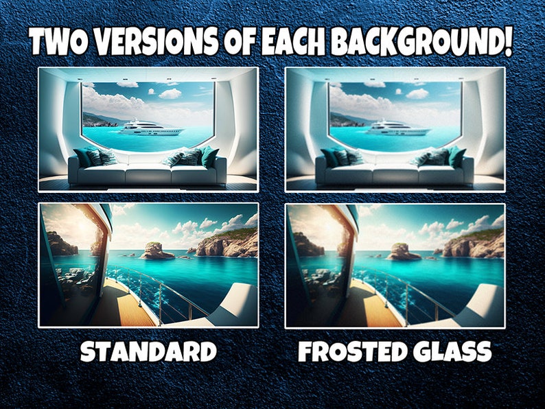 Virtual Yacht Zoom Video Chat Background, Luxury Location View, Digital ...