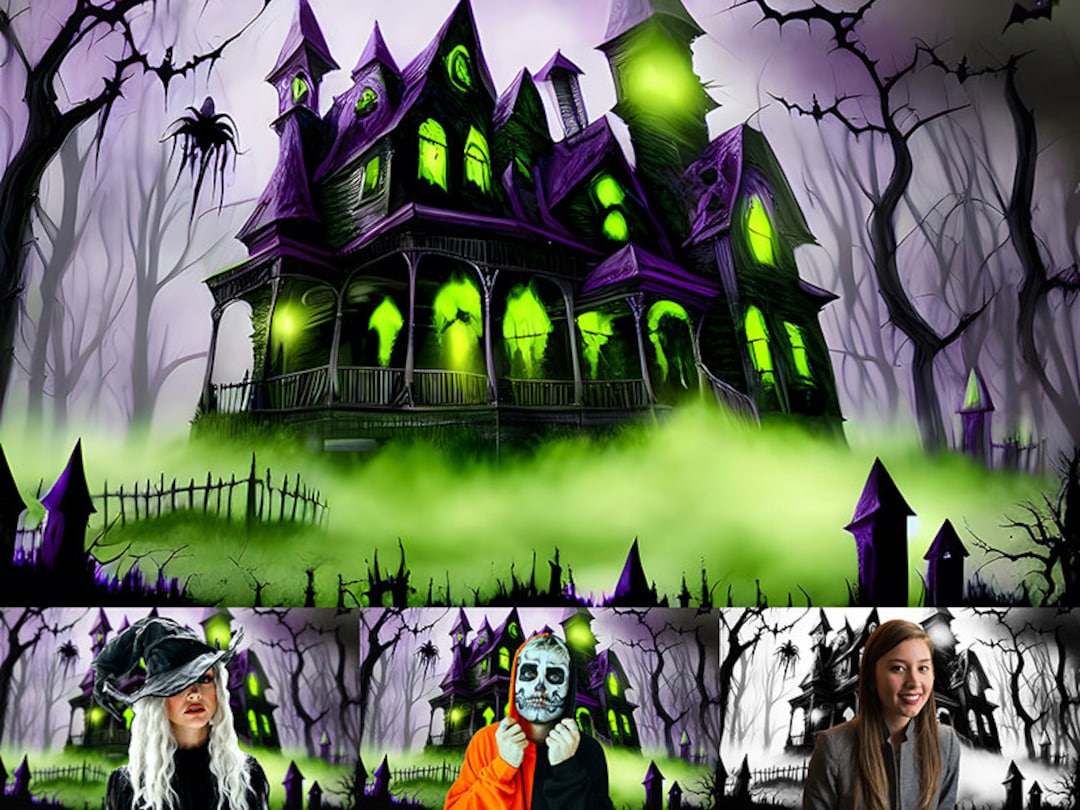 Horror Zoom Video Chat Background Creepy Haunted Mansion - Etsy