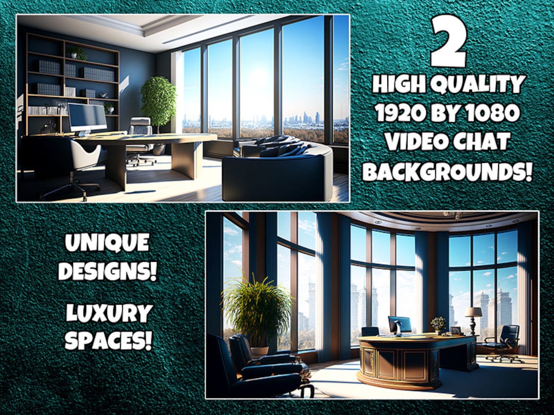 Virtual Office Zoom Video Chat Background, Luxury Executive Offices ...