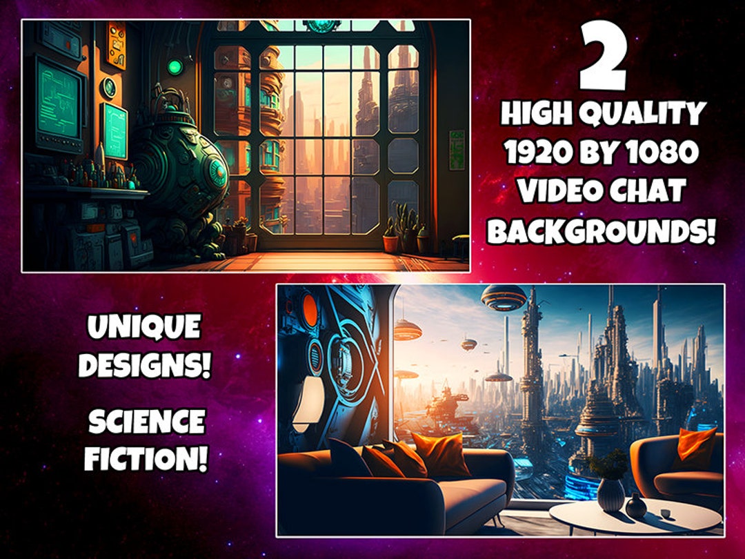 Scifi View Zoom Video Chat Background, Science Fiction Workshop and ...