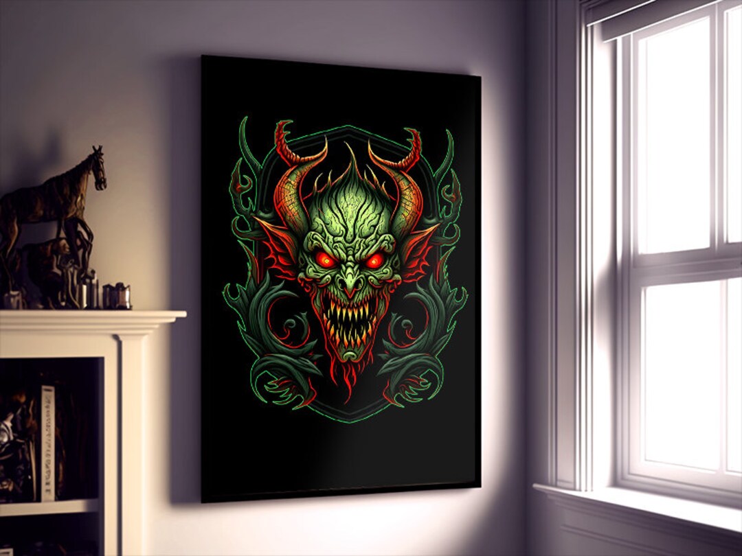 Evil Plant Spirit Fantasy Art Digital Print High Resolution Printable ...