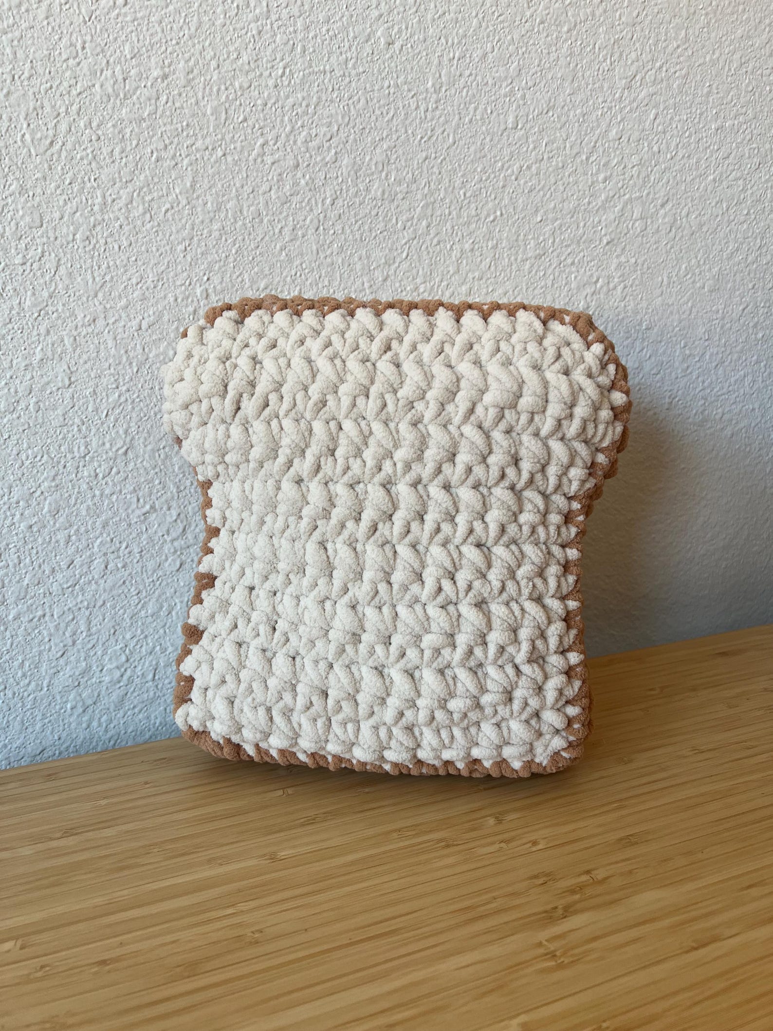 Handmade Crochet Slice of Toast Plushie | Breakfast Food Amigurumi ...