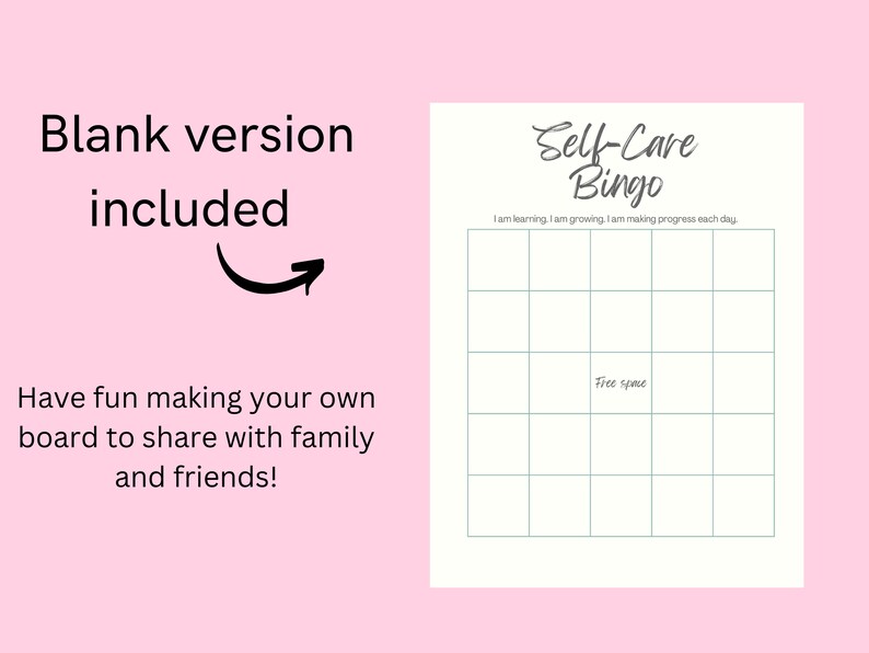 Self Care Bingo Printable | Printable Bingo | Planner Insert ...