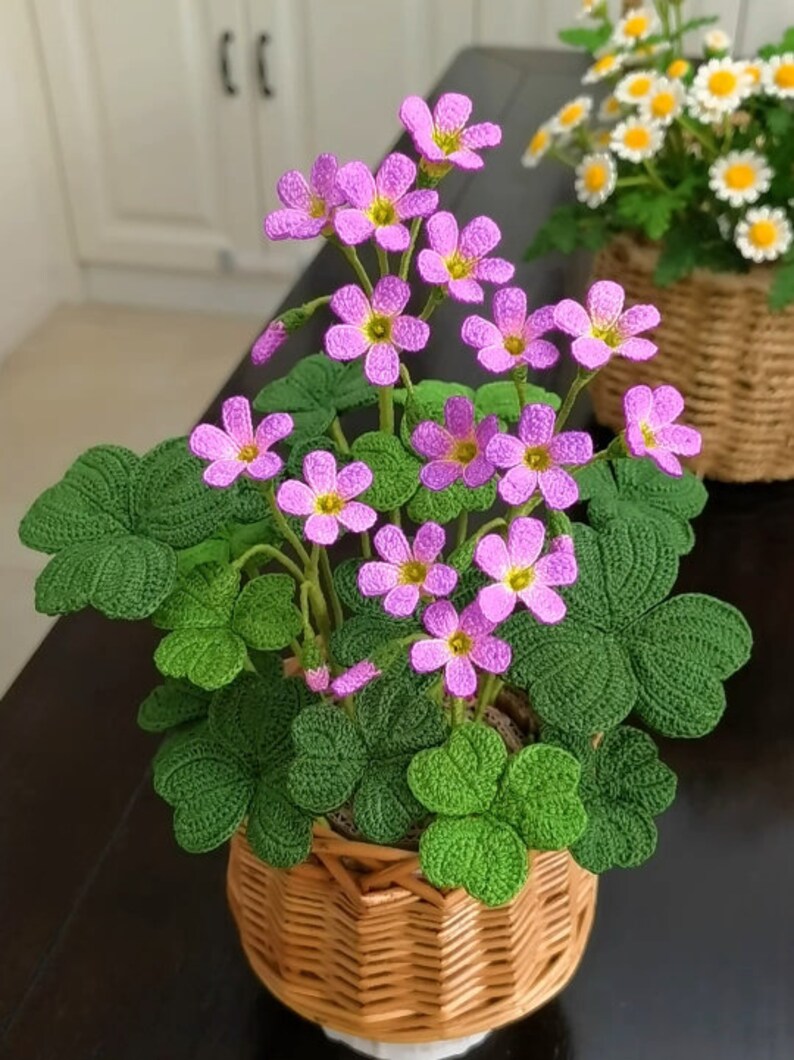 Hand Knitted Small Daisy Finished Product Crochet Pattern - Etsy