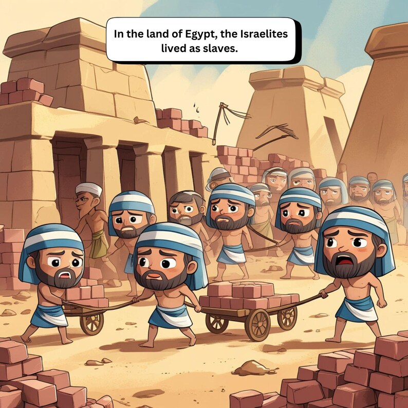 Moses and Exodus Children's Bible Storybook (digital Download) - Etsy