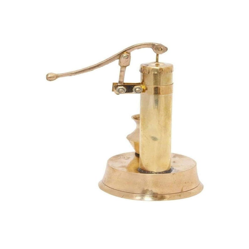 Vintage Indian Solid Brass Mini Working Handcrafted Hand Pump, Home ...
