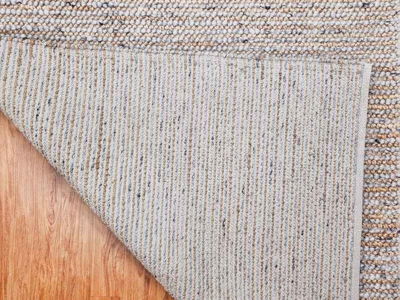 Handwoven Wool Jute Rug Runner, Wool Runner Rug, Entryway, Hallway ...