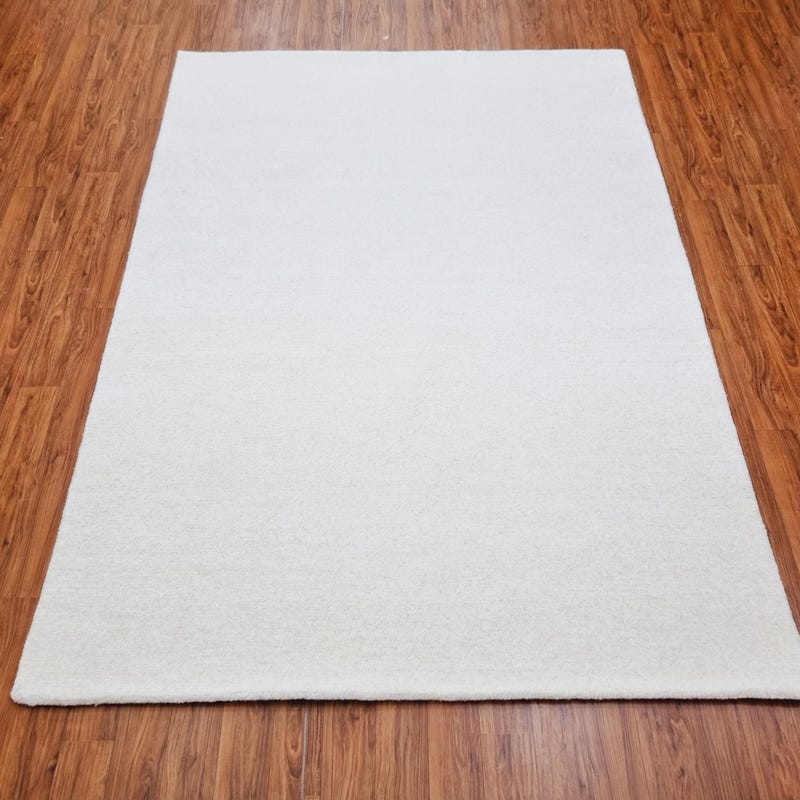 White Wool Rug - Etsy