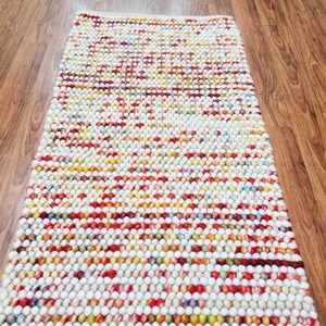 Handwoven Wool Rug Runner, Black White Wool Runner Rug, Entryway ...