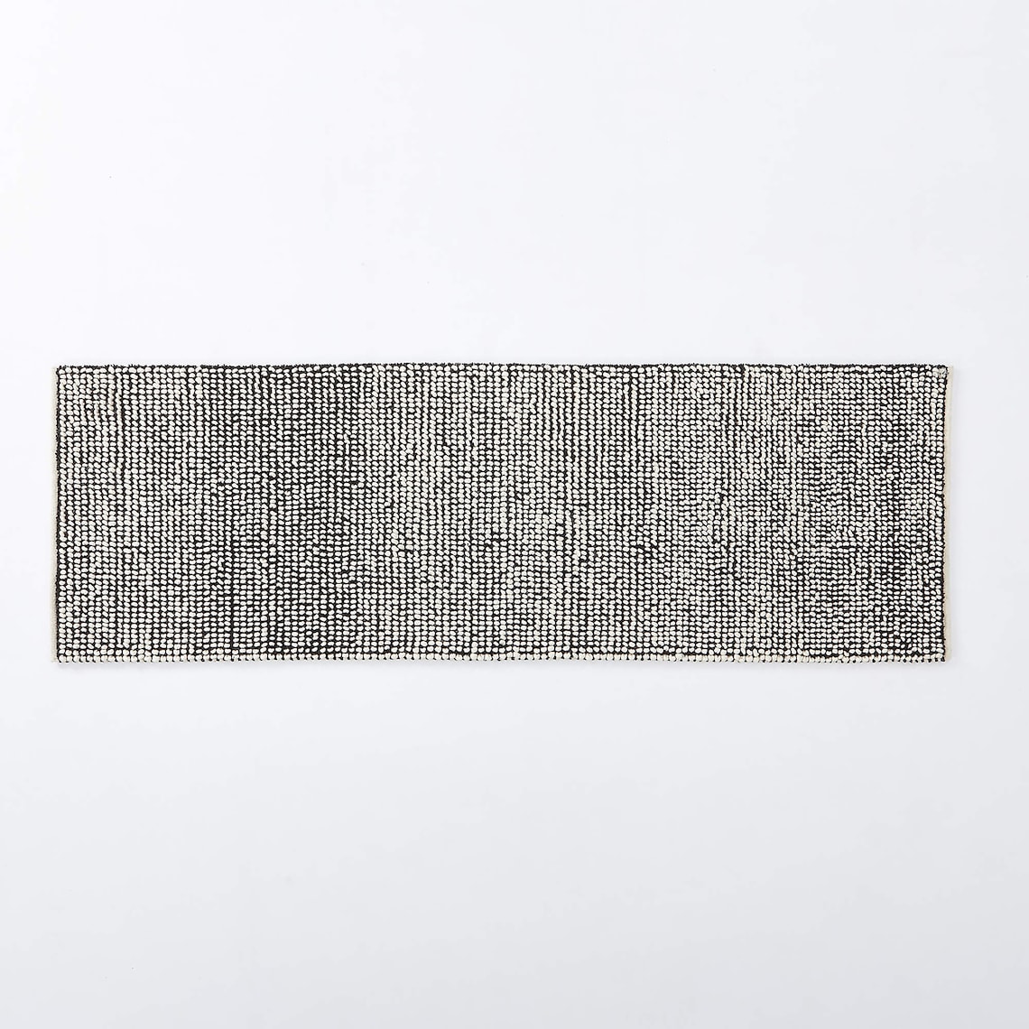 Handwoven Wool Rug Runner Black White Wool Runner Rug - Etsy