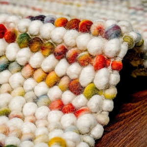 Handwoven Wool Rug Runner, Black White Wool Runner Rug, Entryway ...