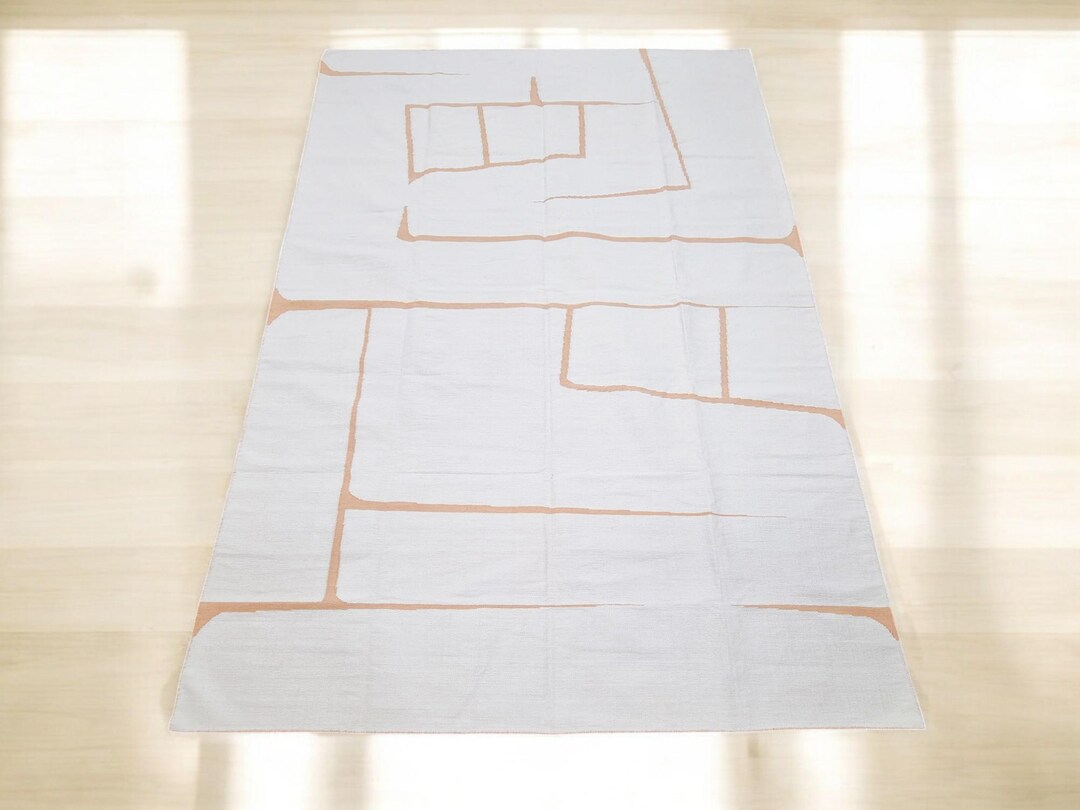 Modern Handwoven Kelim Rug, Living Room Kilim Rug, Large Area Rug ...
