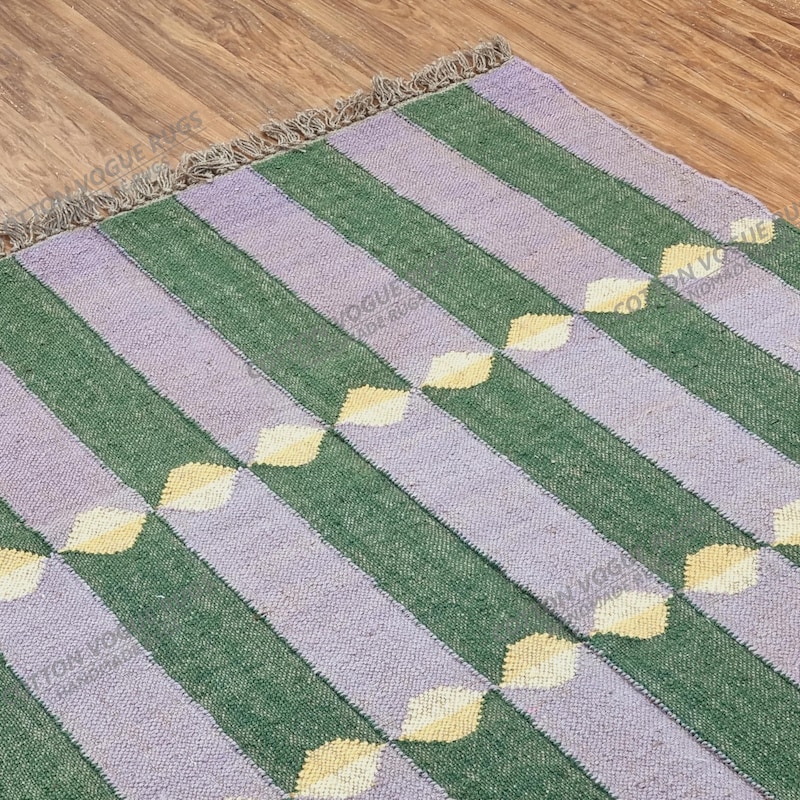 Jute Wool Stripe Rug - Etsy