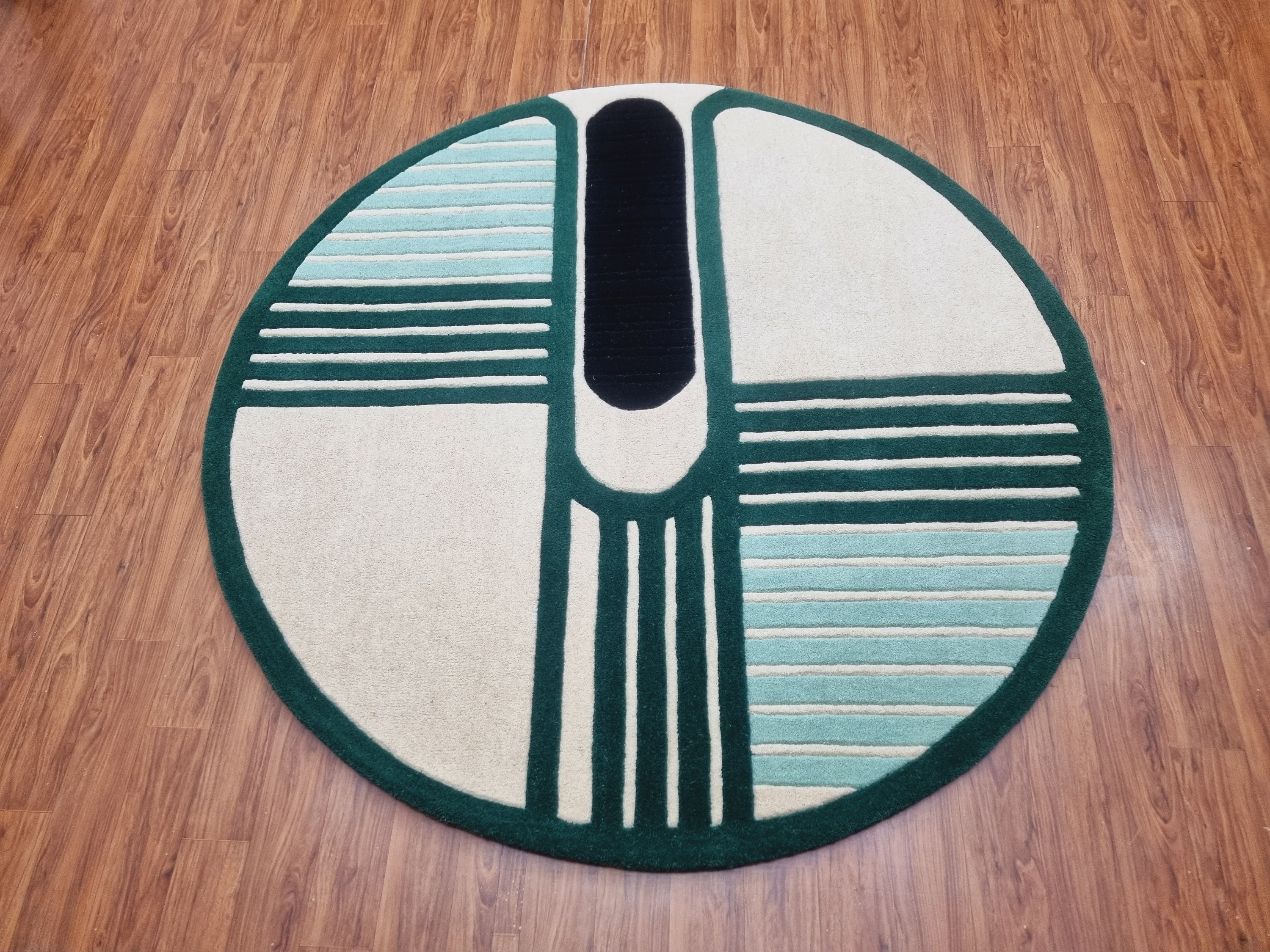 Hand Tufted Round Wool Rug, Large Area Rug, Custom Rug, Bedroom Rug ...