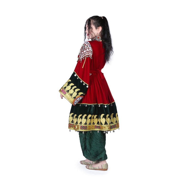 Afghan Kuchi Dress With Trouser Gande Afghani Wedding Dress - Etsy