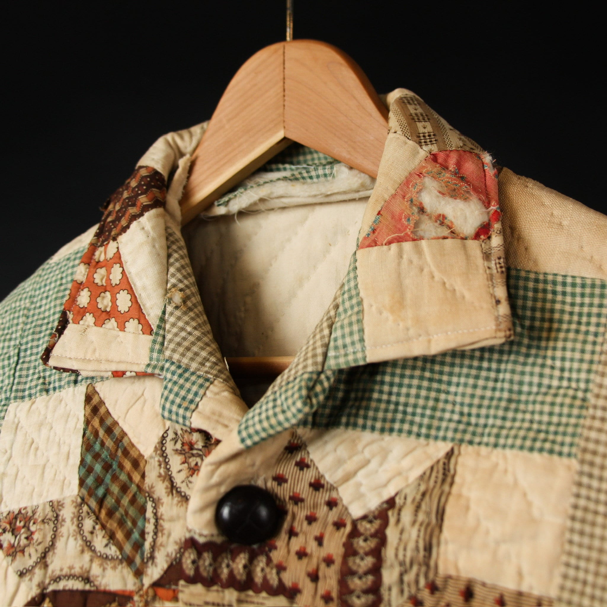 Antique Star Quilt Handmade Boxy Gardening Cropped Patchwork Chore ...