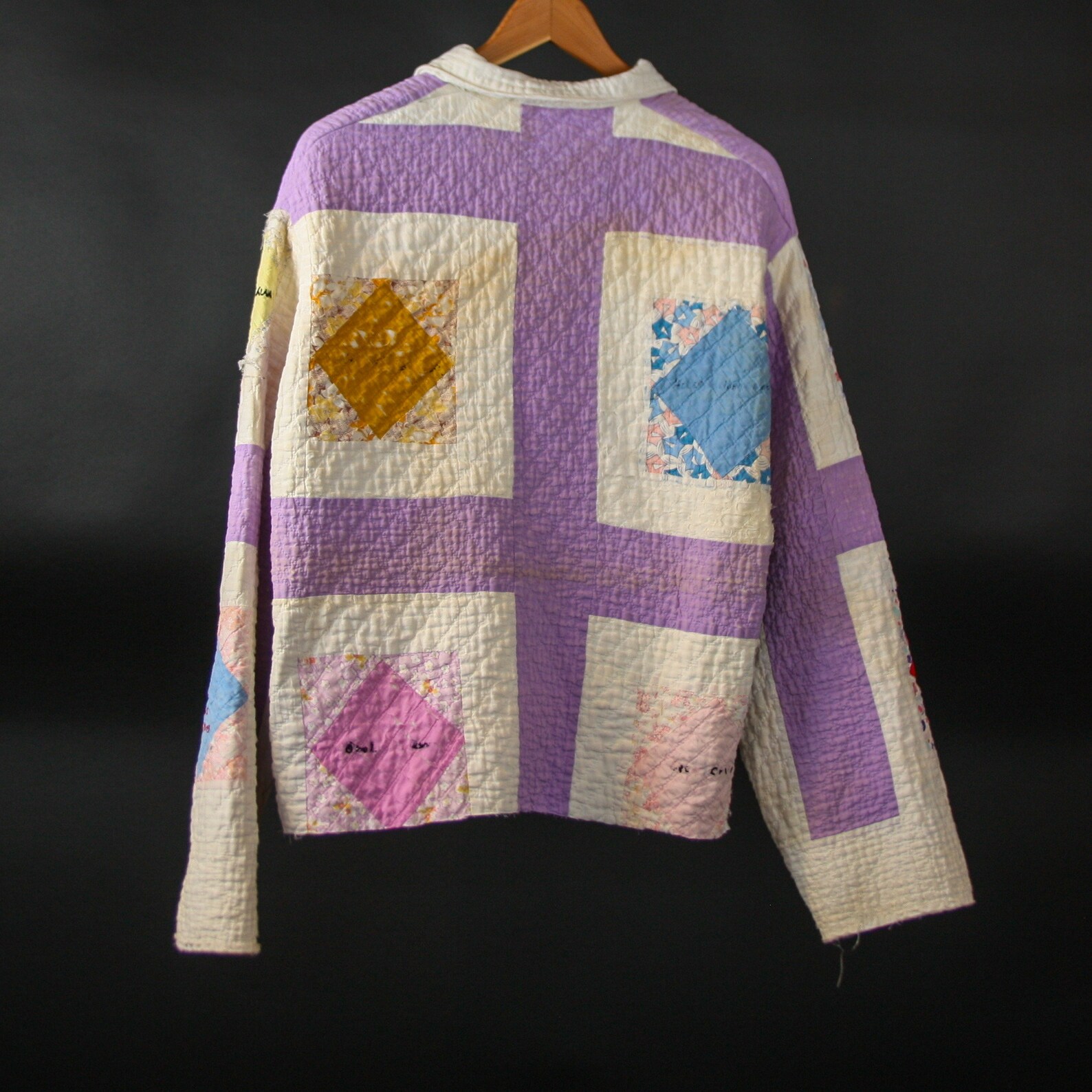 Antique Friendship Quilt Handmade Boxy Gardening Cropped Patchwork ...