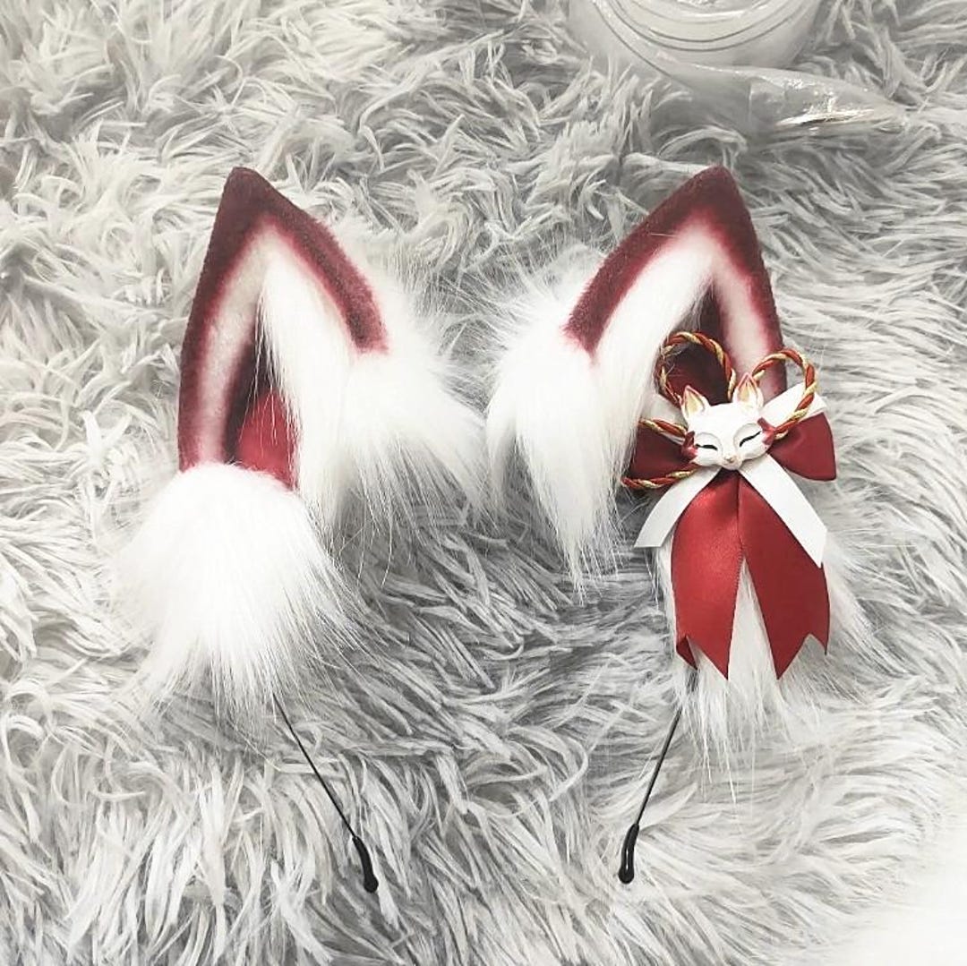 Fox Ear and Tail,cosplay Ear,cosplay Tail,fox Ear Headband,fox Ear and ...