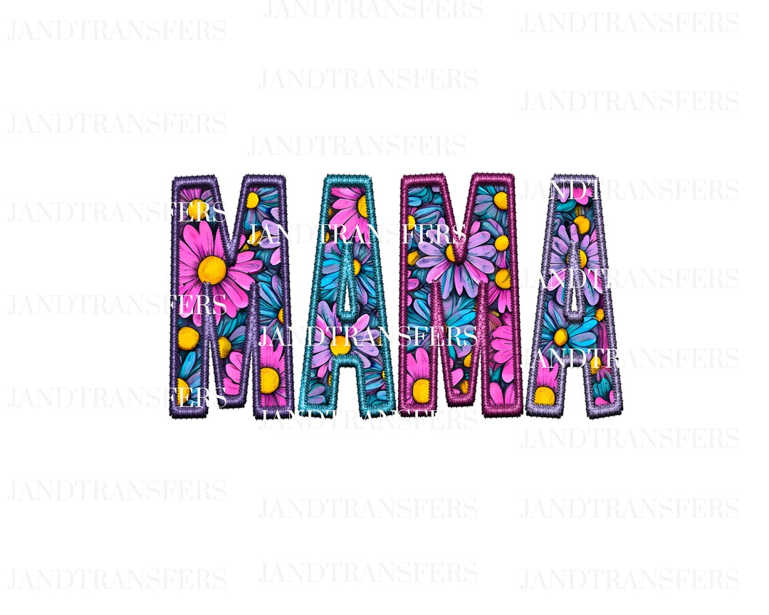 Mama Spring Flower DTF Transfers Ready to Press, Direct to Film ...
