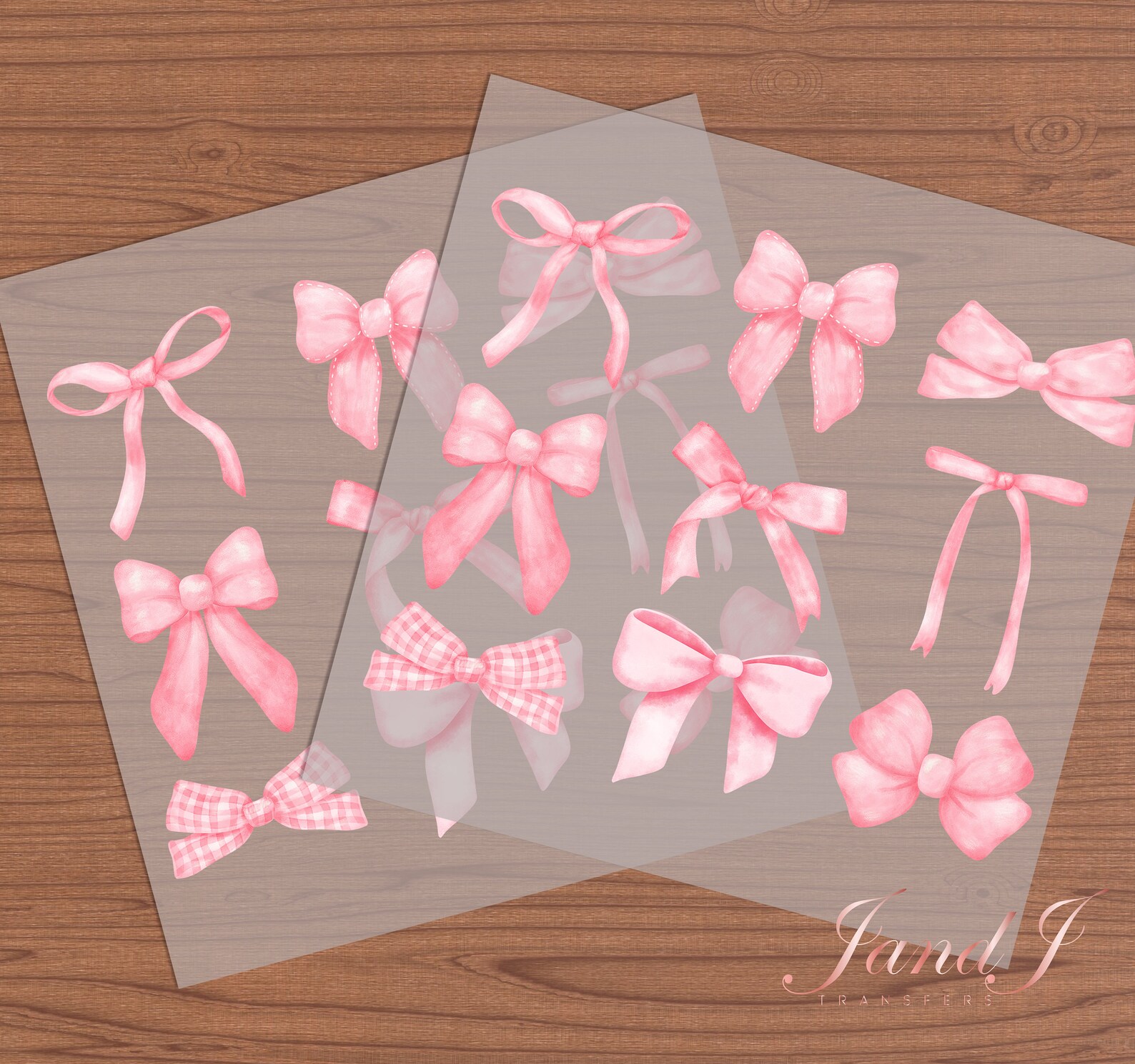 Pink Bow DTF Transfers Ready to Press, Direct to Film Transfer ,DTF ...