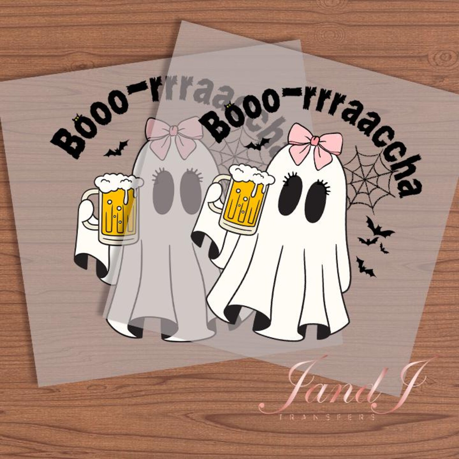 Boo-rraaccha Ghost Spanish DTF Transfers Ready to Press, Direct to Film ...