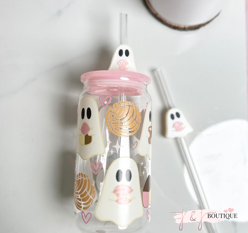 Concha Ghost Straw Topper 3D Printed. Cute Straw Topper Gift, Libby ...