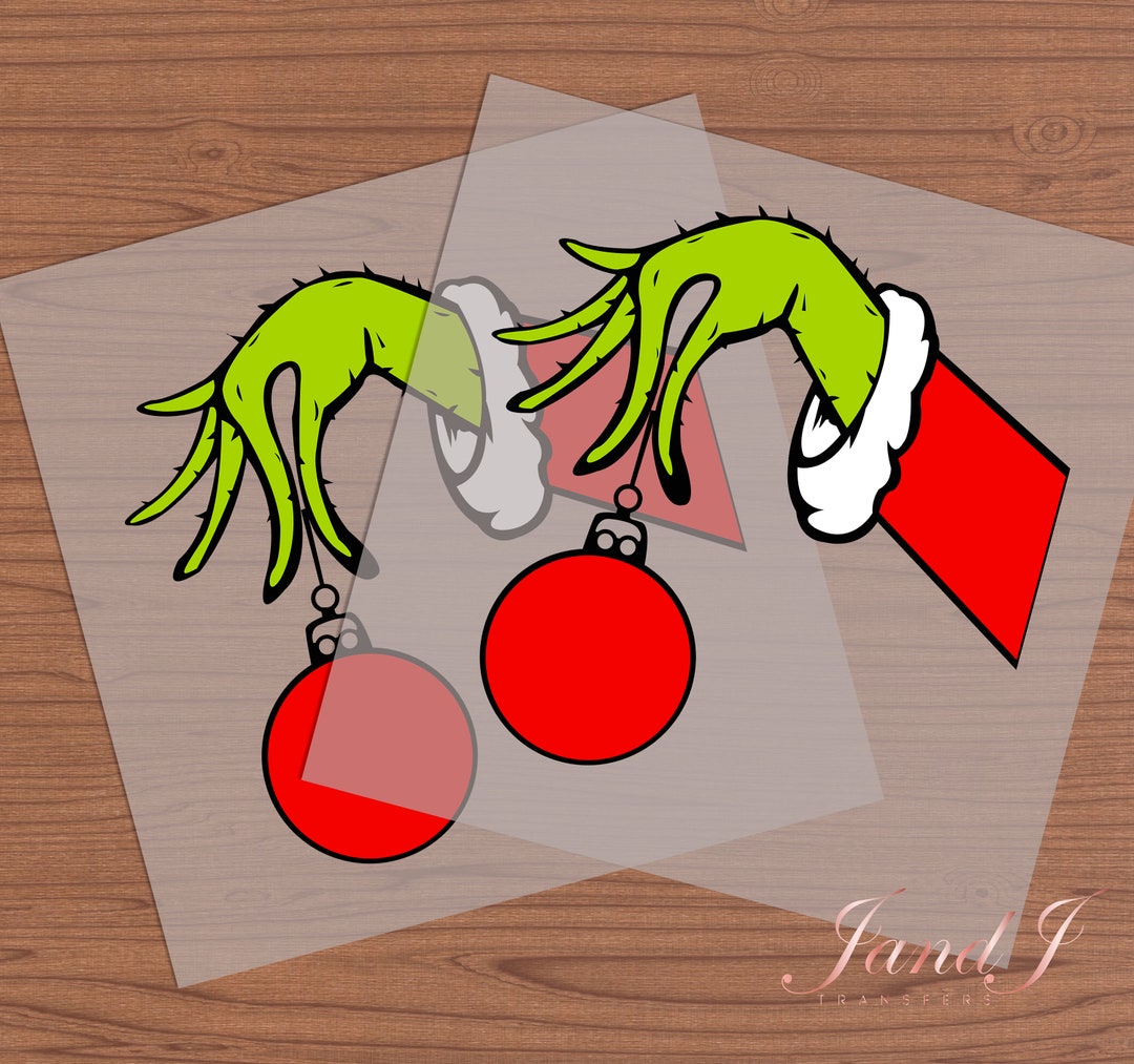 Grinchy Hand DTF Transfers Ready to Press, Direct to Film Transfer ,DTF ...