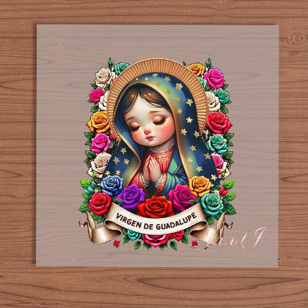 Virgin Mary Guadalupe DTF Hispanic Edition, DTF Transfers Ready to ...