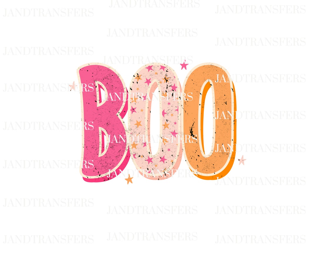 Boo DTF Transfers Ready to Press, Direct to Film Transfer,, DTF, DTF ...