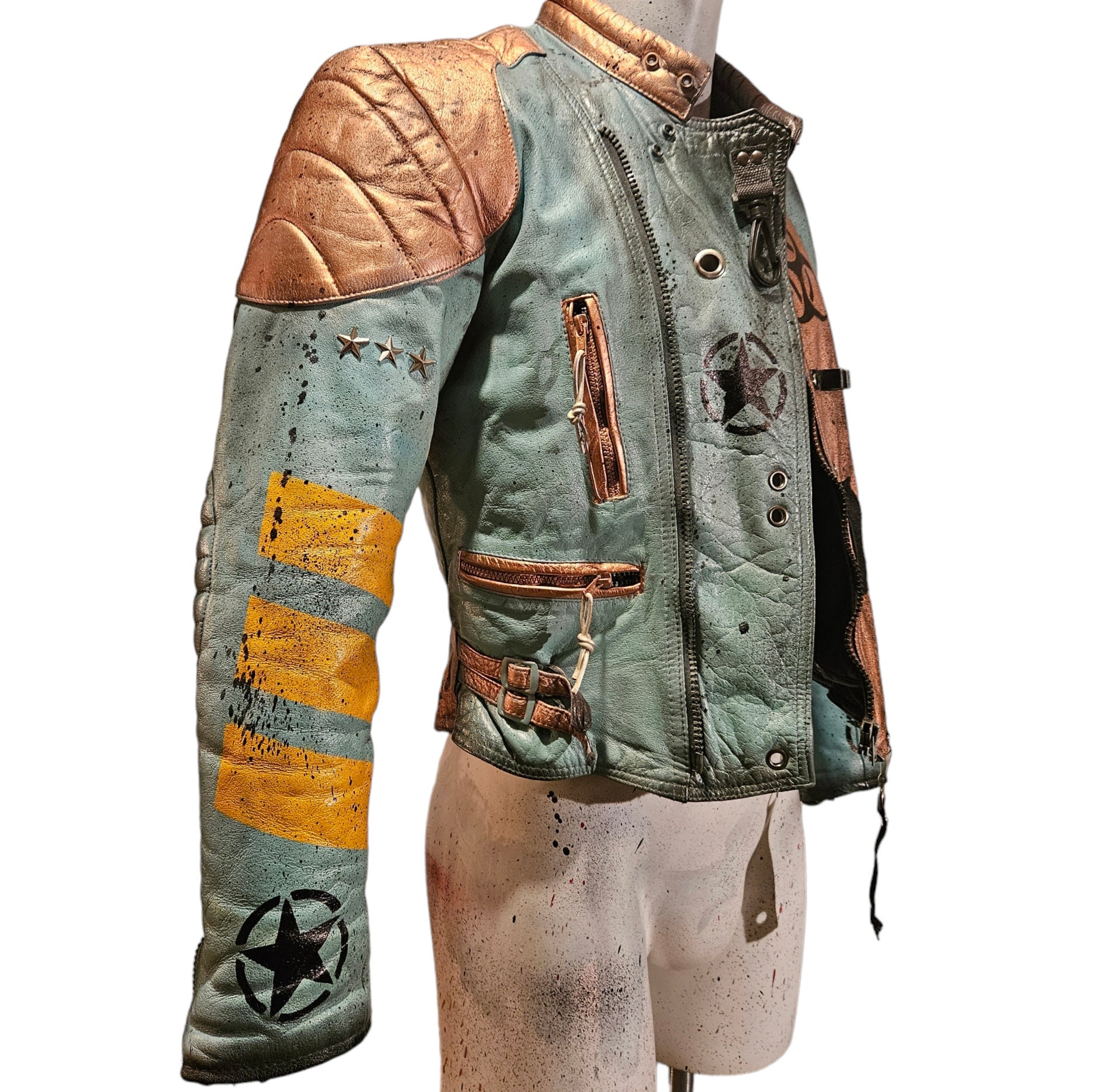 Vintage Leather Re-worked Cyberpunk, Futuristic, Post Apocalyptic, Sci ...