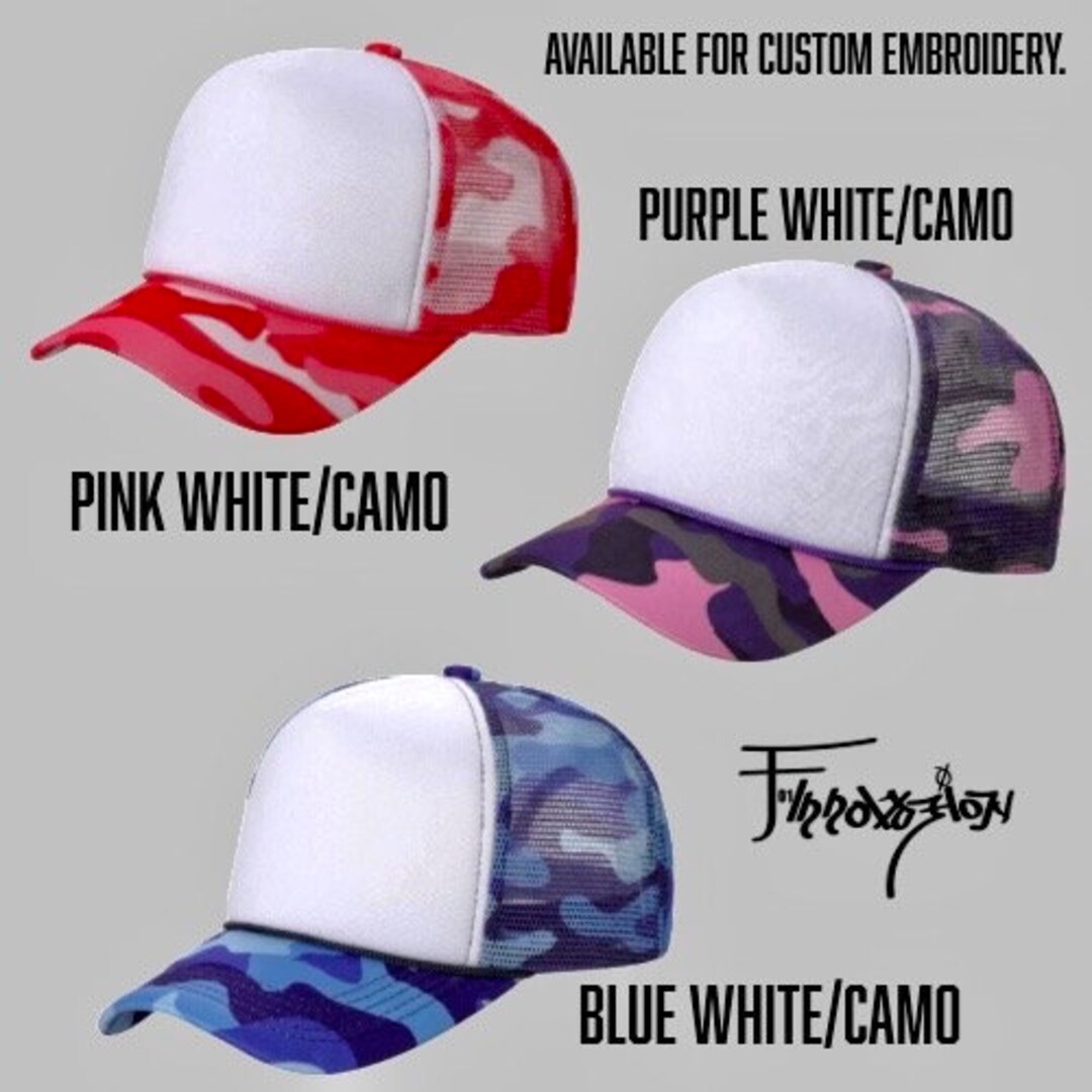 CUSTOM/ Embroidery Trucker Hats /logo or Text - Etsy