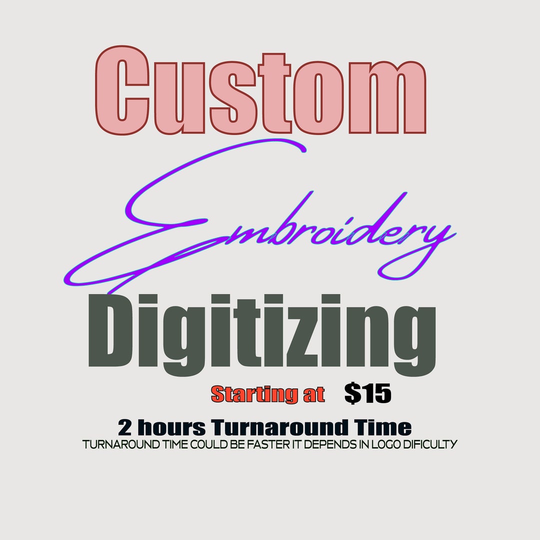 Custom Logo Digitize Files for Embroidery /WE Digitize Your Logo for ...